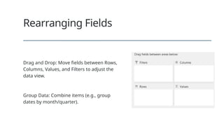 Pivot Tables & Pivot Chart's presented by | PPTX