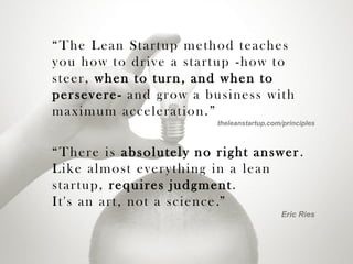 Lean Startup: Pivot vs Persevere | PDF