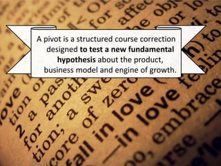 Lean Startup: Pivot vs Persevere | PDF
