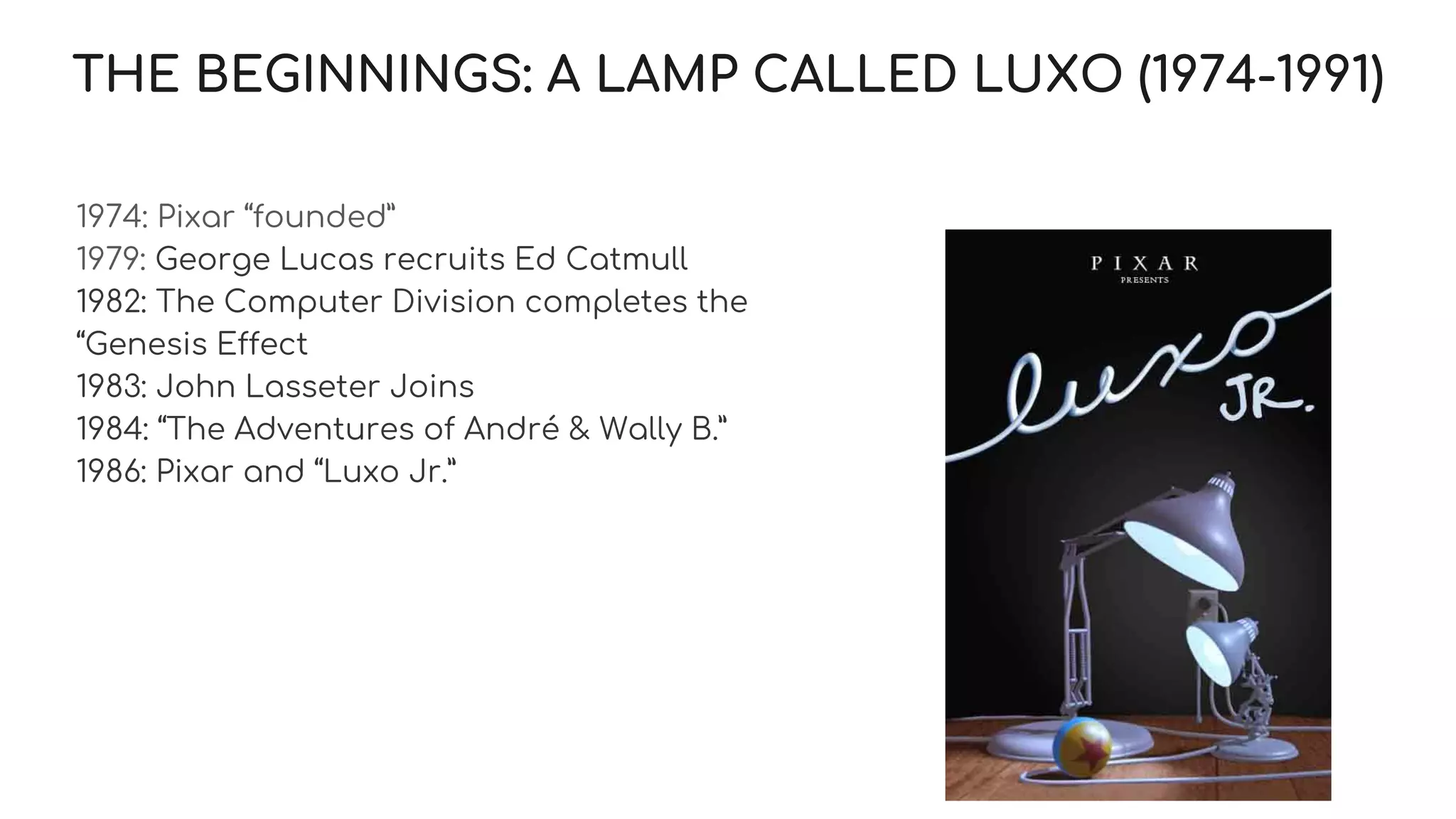 Pixar Company Presentation | PDF