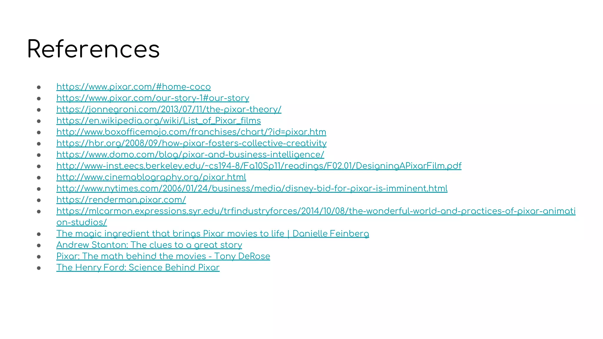 Pixar Company Presentation | PDF