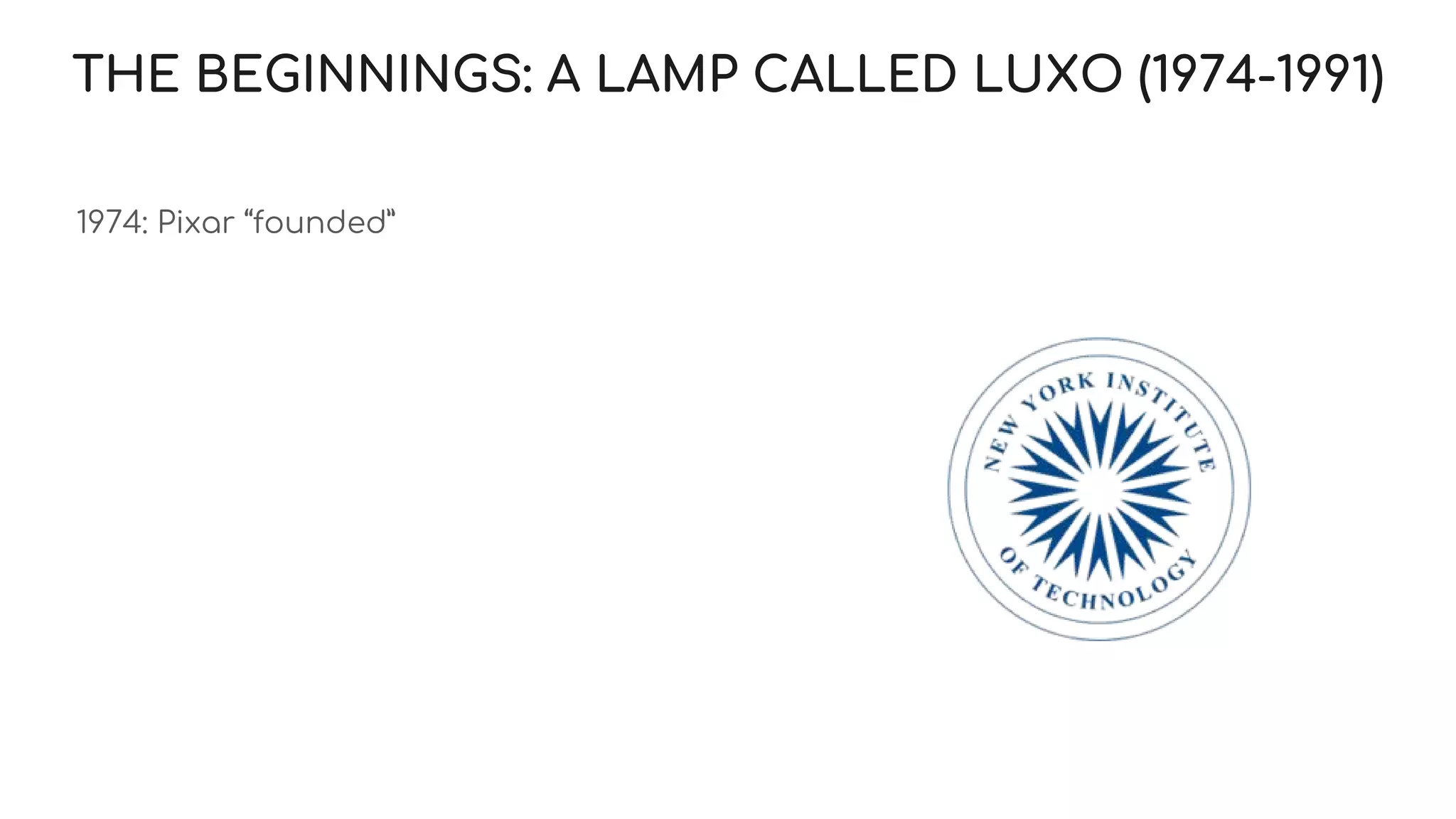 Pixar Company Presentation | PDF