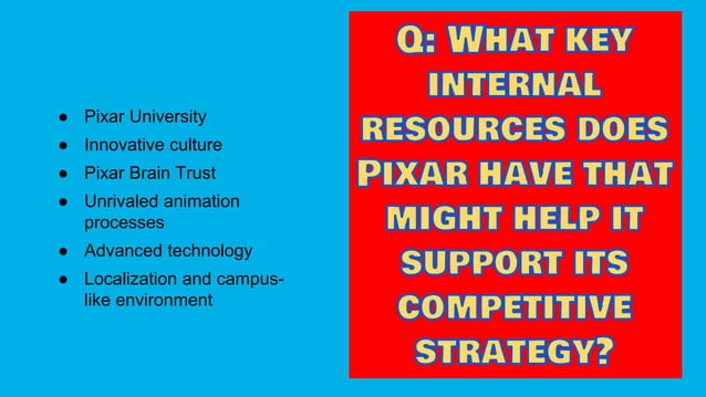 Pixar Case Analysis..................... | PPT