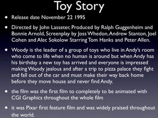 Pixar animation keynote | PPT