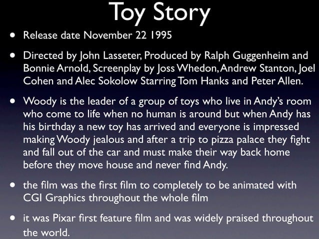 Pixar animation keynote | PPT