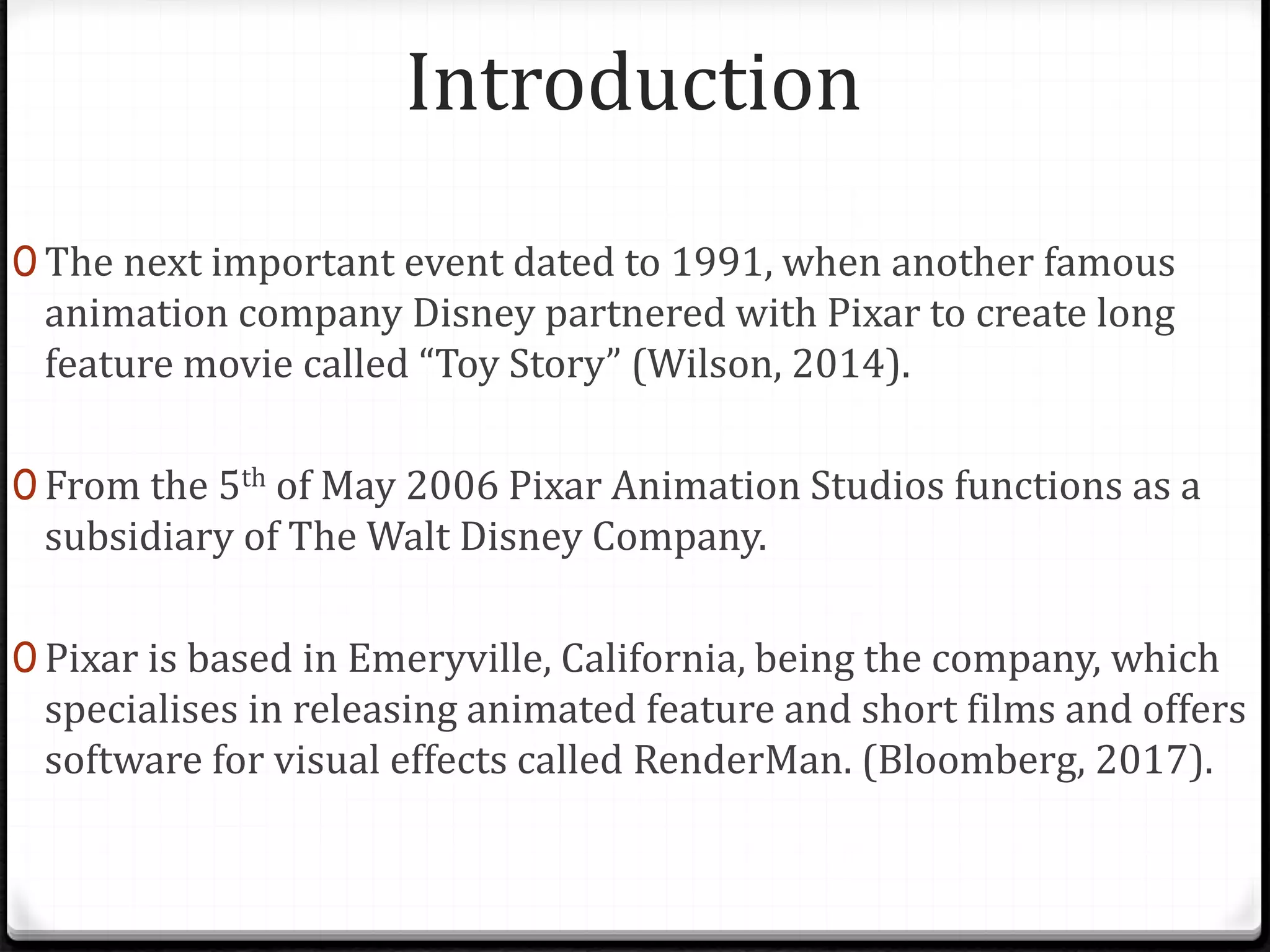 Pixar Animation Studios | PPTX