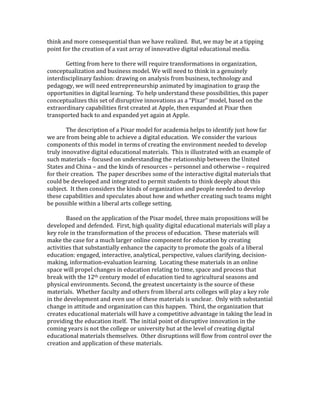 A “Pixar” Model for the Creation of Educational Materials in a Digital ...