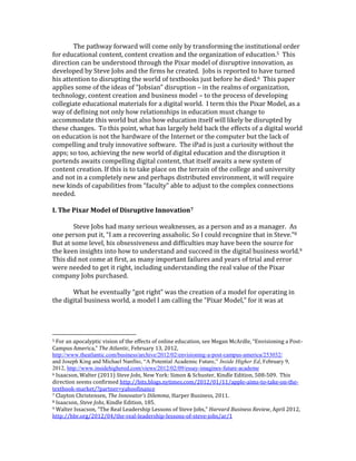 A “Pixar” Model for the Creation of Educational Materials in a Digital ...