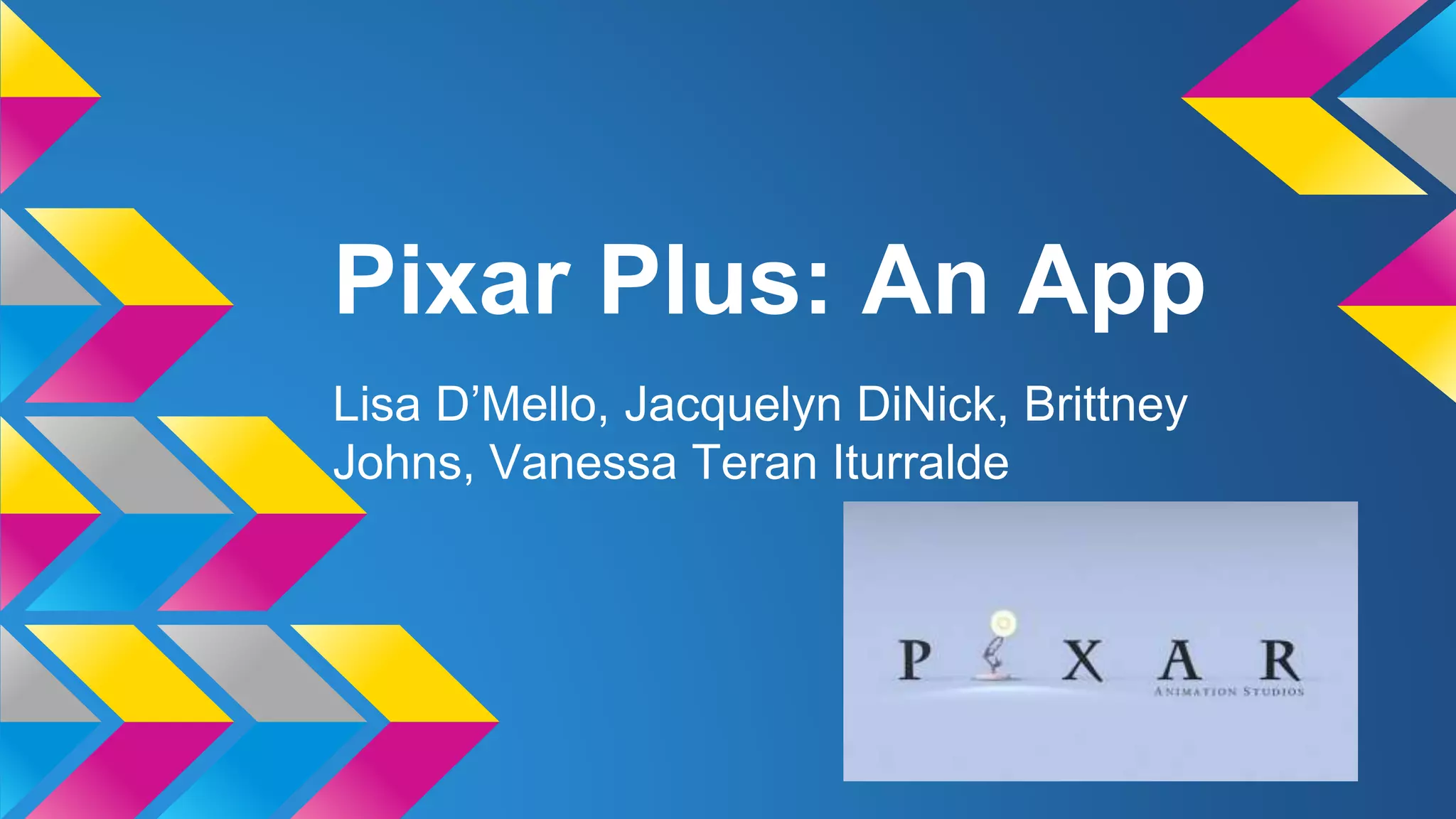 Pixar Plus: An App (media economics & brand strategy) | PPT