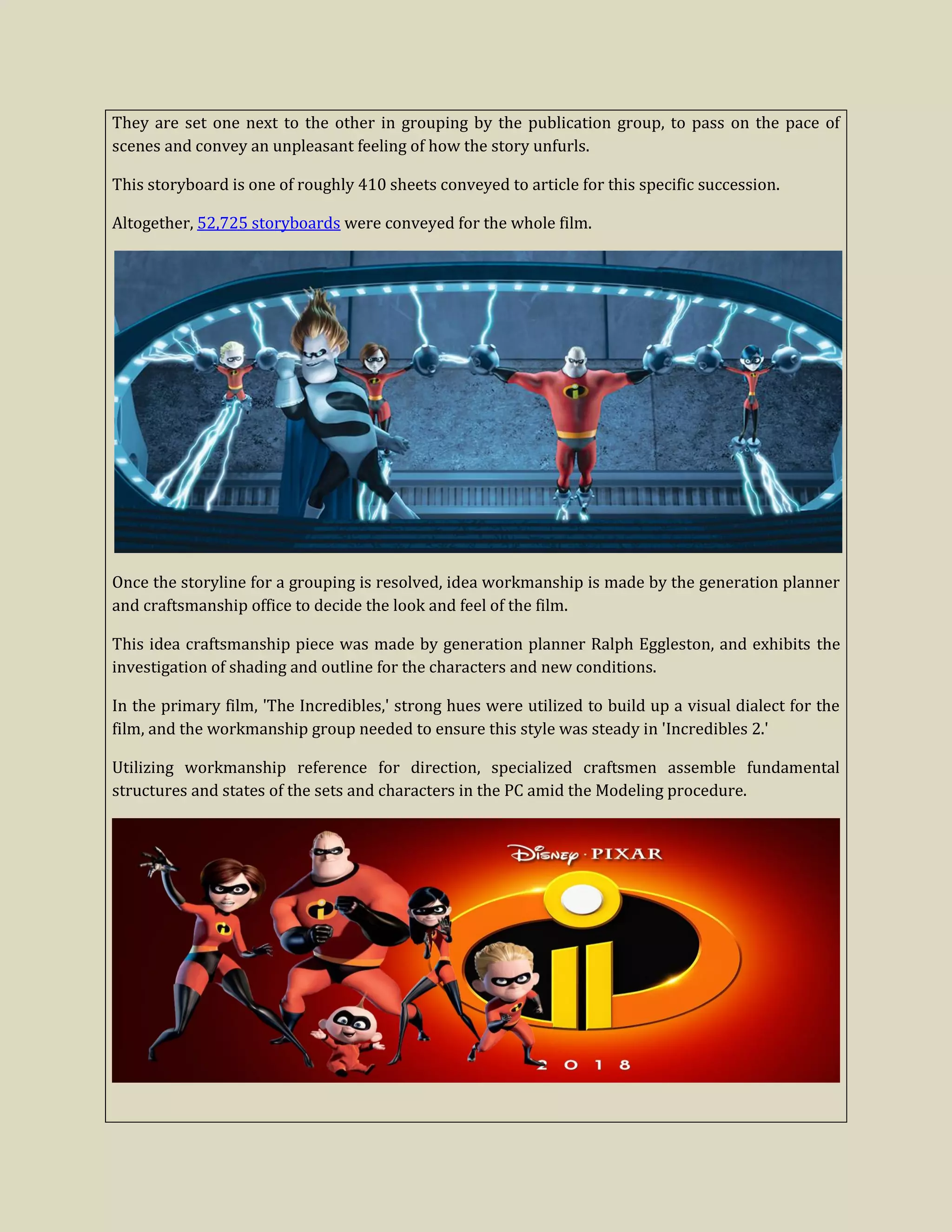 Pixar Re-examine the Parr People: Incredibles 2 | PDF