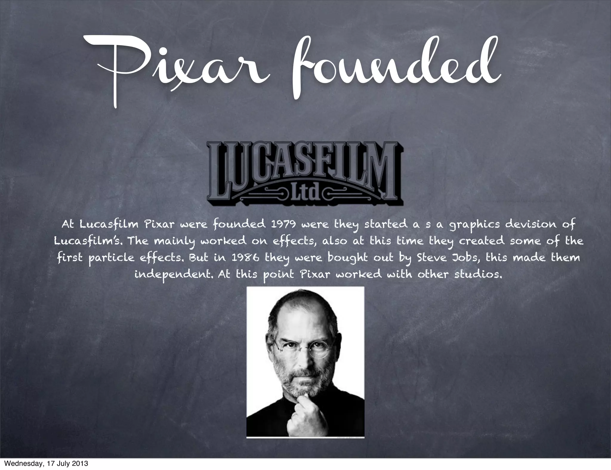 Pixar reaserch | PPT