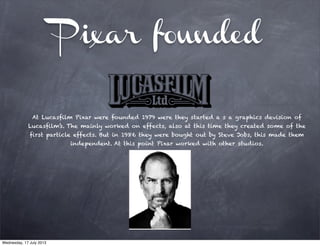 Pixar reaserch | PPT