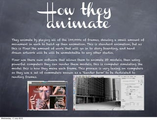 Pixar reaserch | PPT