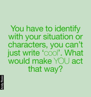 Pixar 22 Rules of Storytelling (Slideshow by Andy Rosic) | PDF