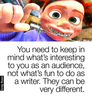 Pixar 22 Rules of Storytelling (Slideshow by Andy Rosic) | PDF