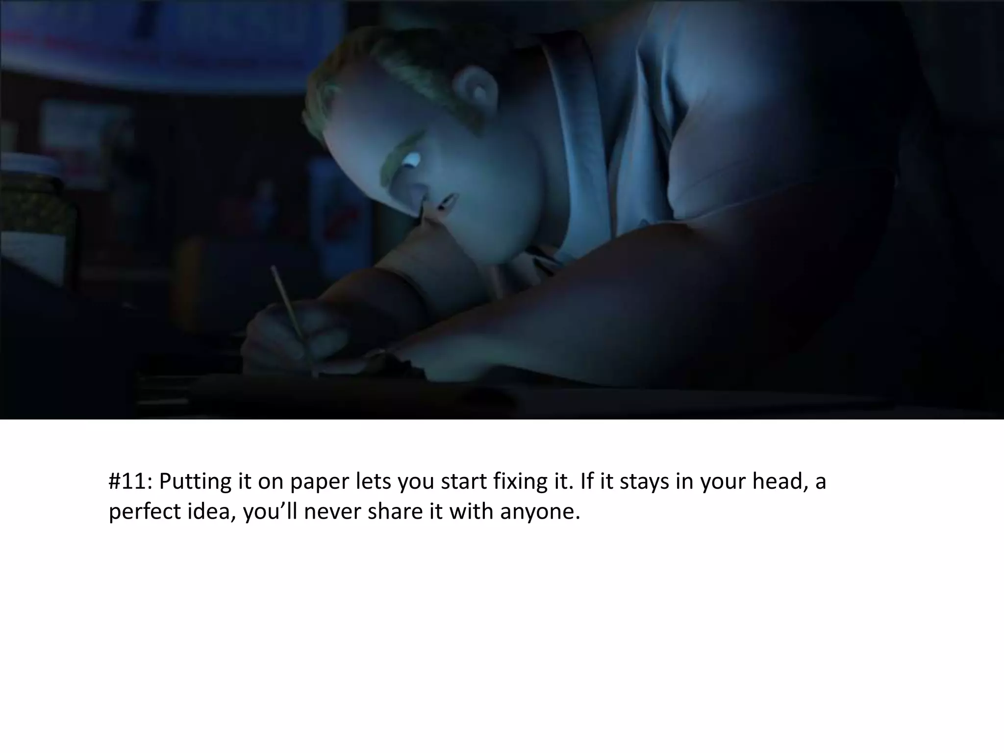 Pixars 22 rules for storytelling (an adapation) | PPTX