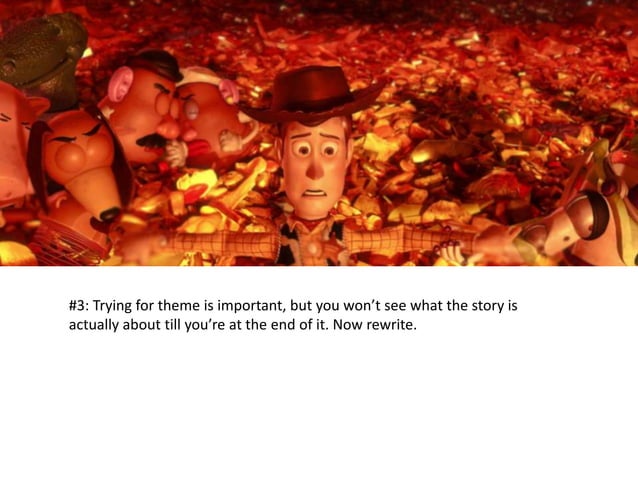 Pixars 22 rules for storytelling (an adapation) | PPTX | Screenwriting ...
