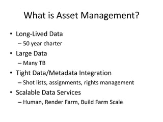 BDAM: Big Data Asset Management | PPTX