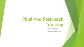 Pixel and postback tracking | PPT