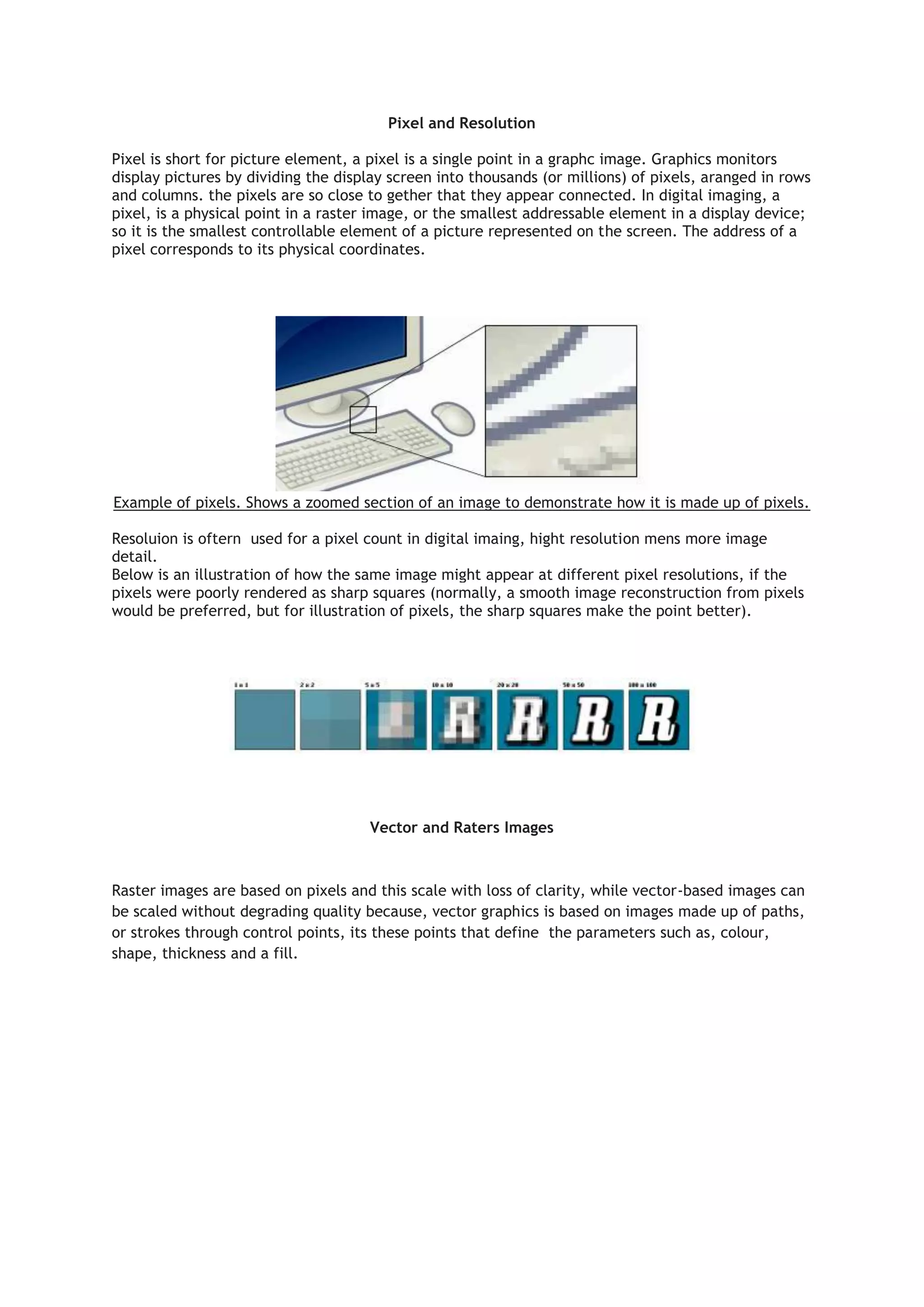 Pixel and resolution | DOCX