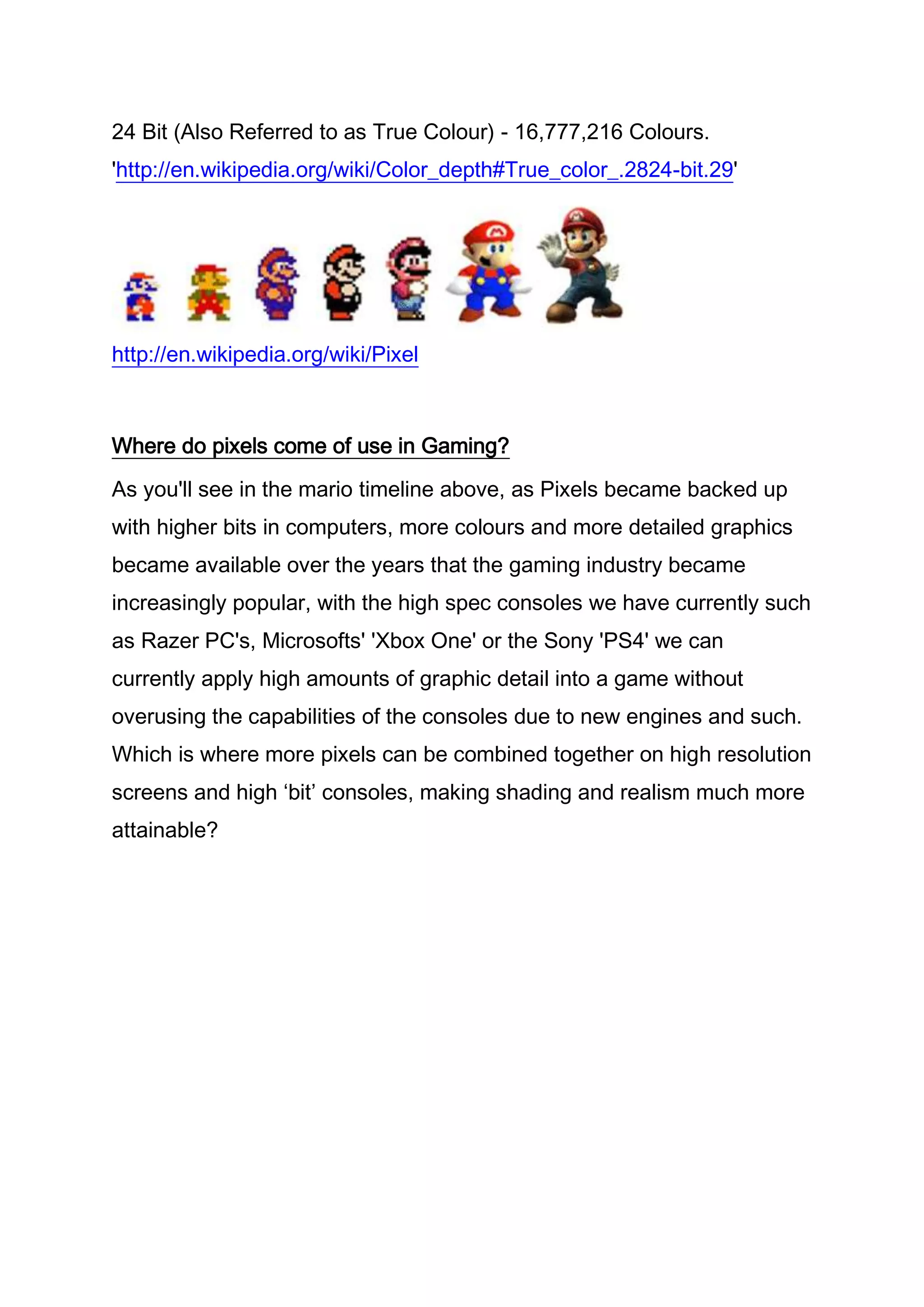 Pixel and resolution | DOCX