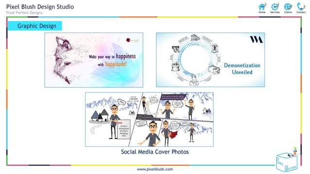 Pixel blush portfolio presentation | PPT