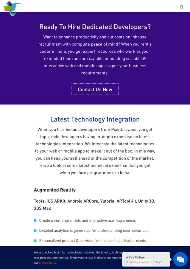 Hire-Developer-Programmer-India | Pixelcrayons | PDF