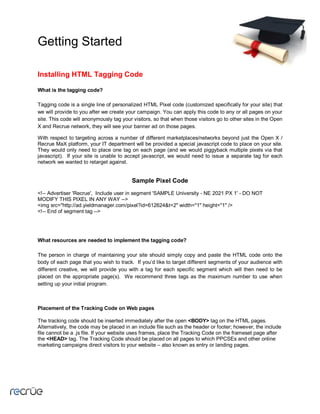 Pixel Deployment Guide | PDF