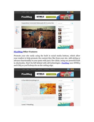 Pixel mag responsive wordpress theme | PDF