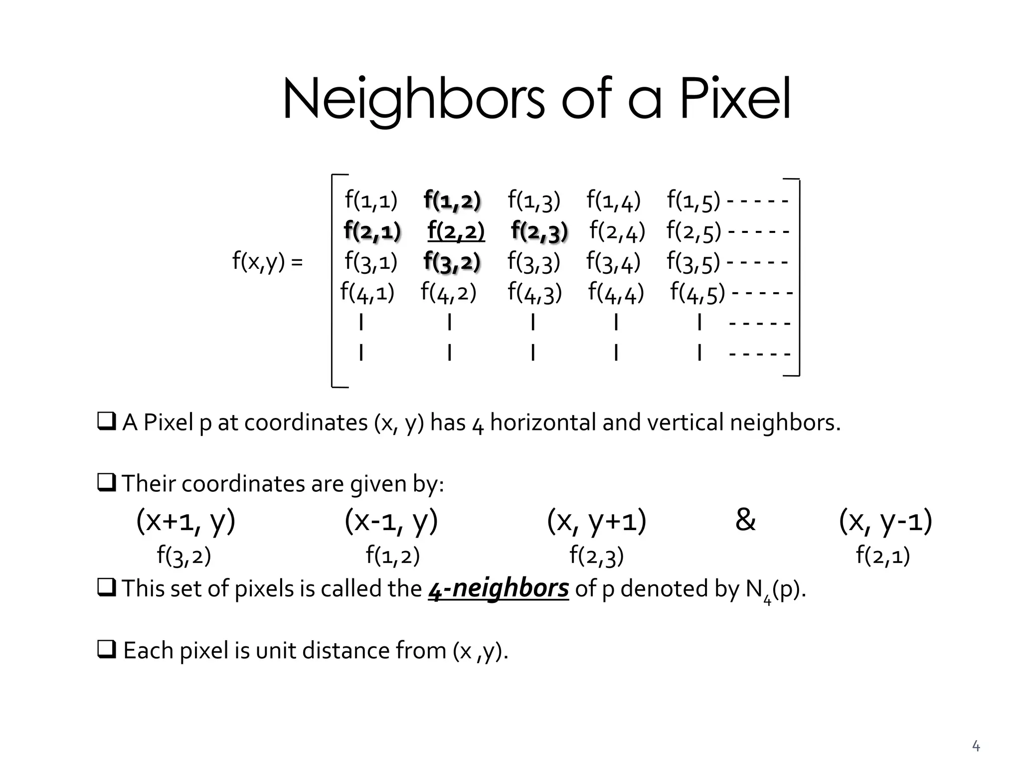Pixel relationships | PDF