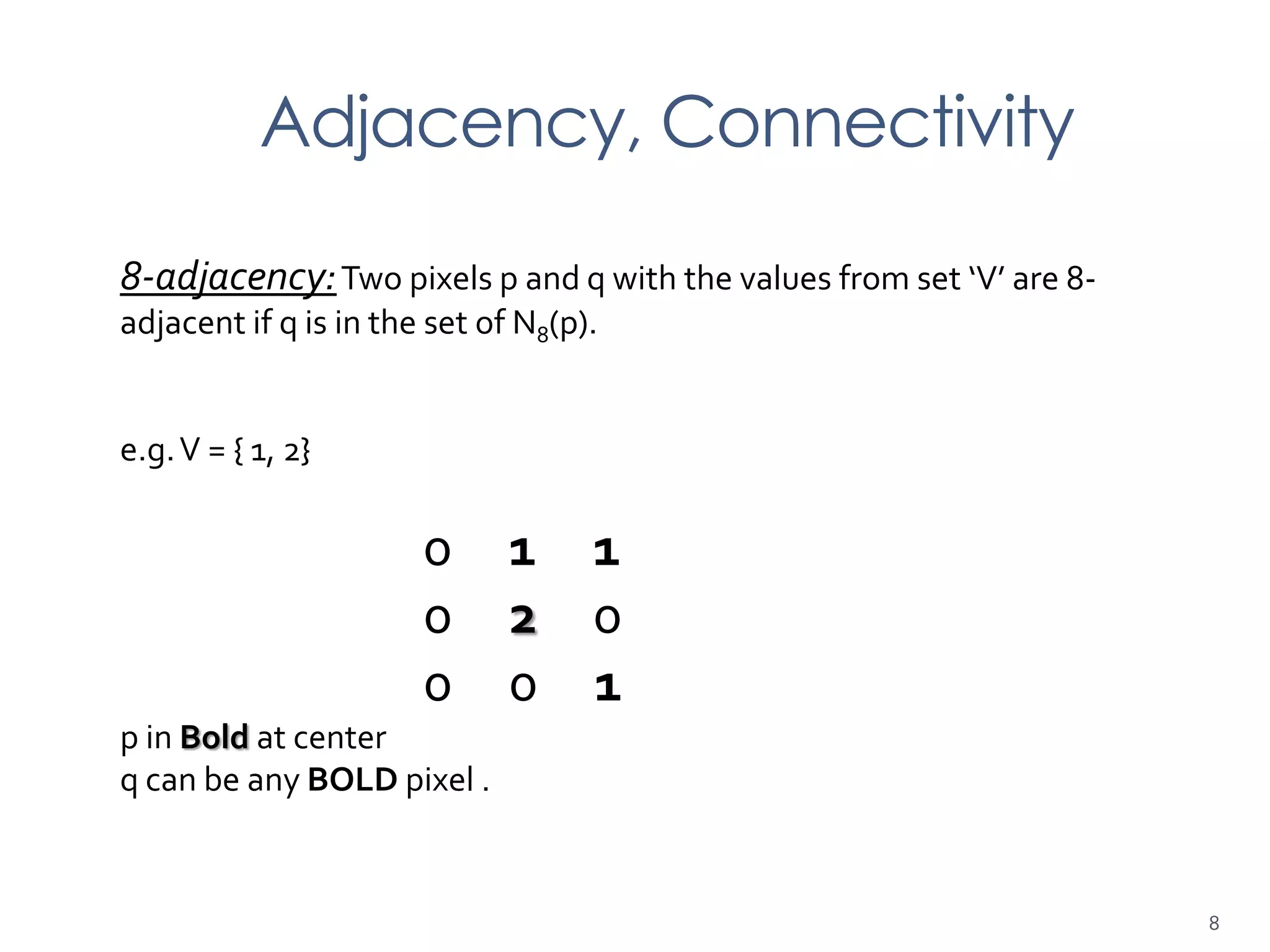 Pixel relationships | PDF