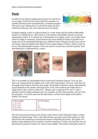Pixels | DOCX