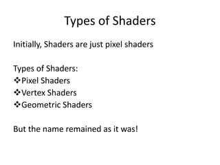 Pixel shaders | PPT