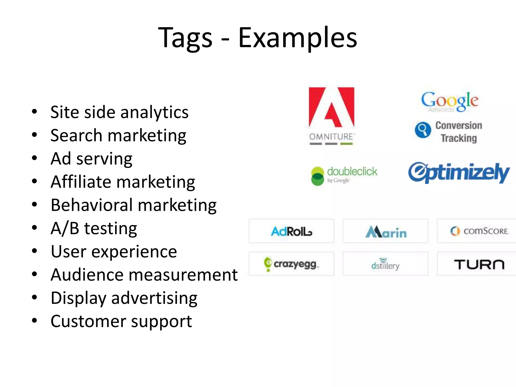 Pixel tags and tag management | PPTX