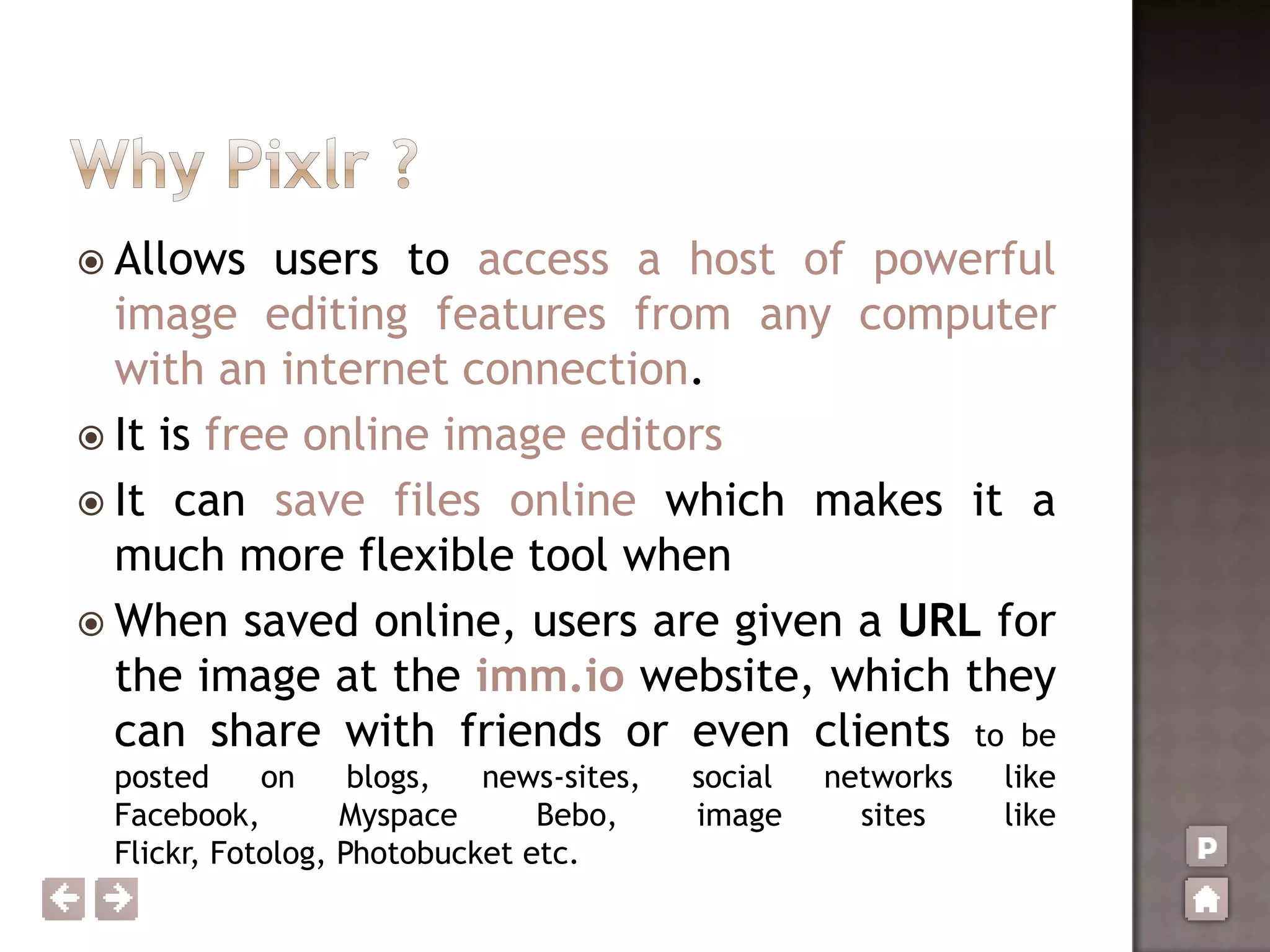 Pixlr PowerPoint final draft Col 270 - u2904365 | PPTX