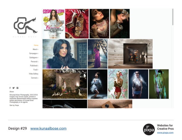 Pixpa - Online Portfolio Website Examples | PPT