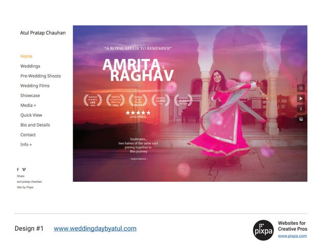 Pixpa - Online Portfolio Website Examples | PPT