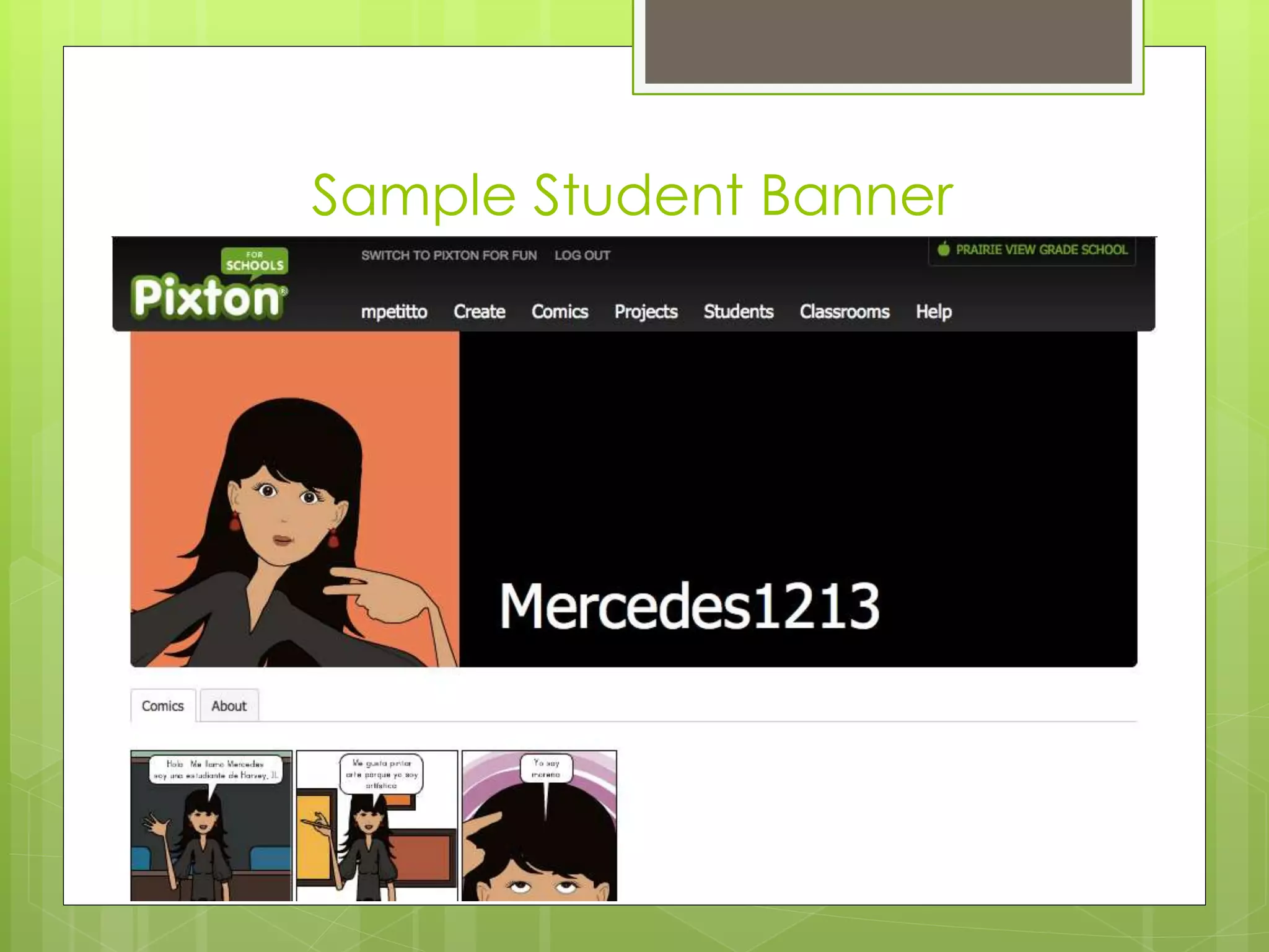 Pixton for schools | PPTX