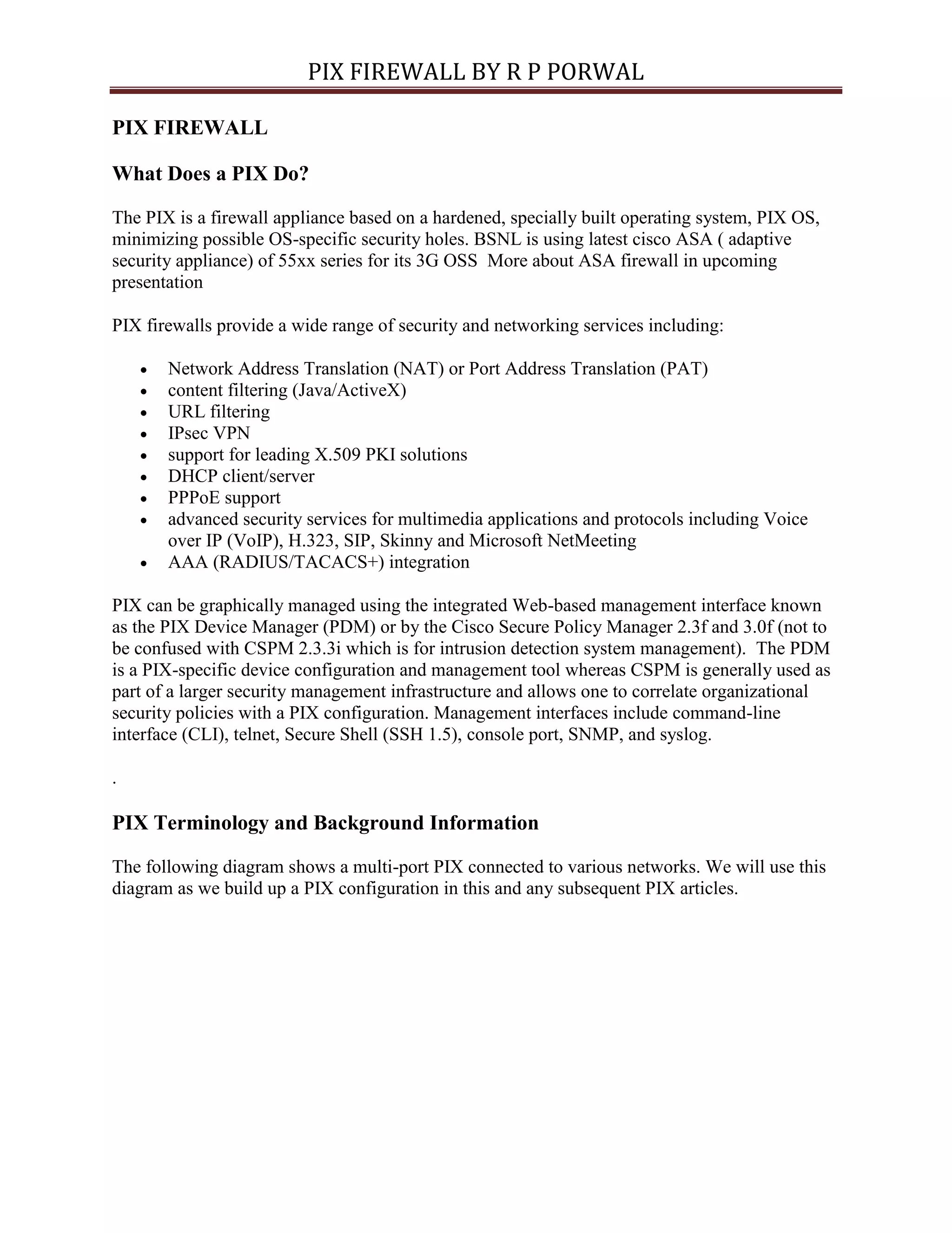 PIX vs ASA_firewall | DOCX