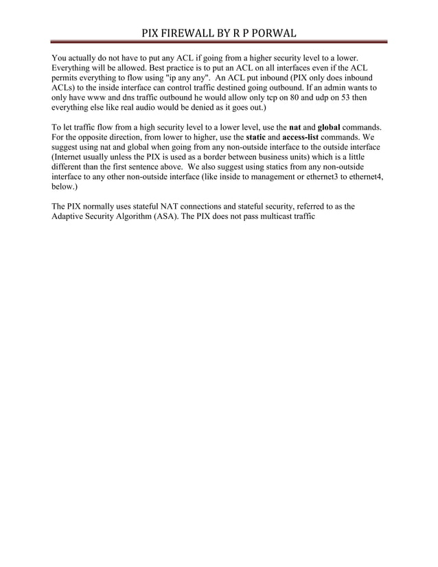 PIX vs ASA_firewall | DOCX