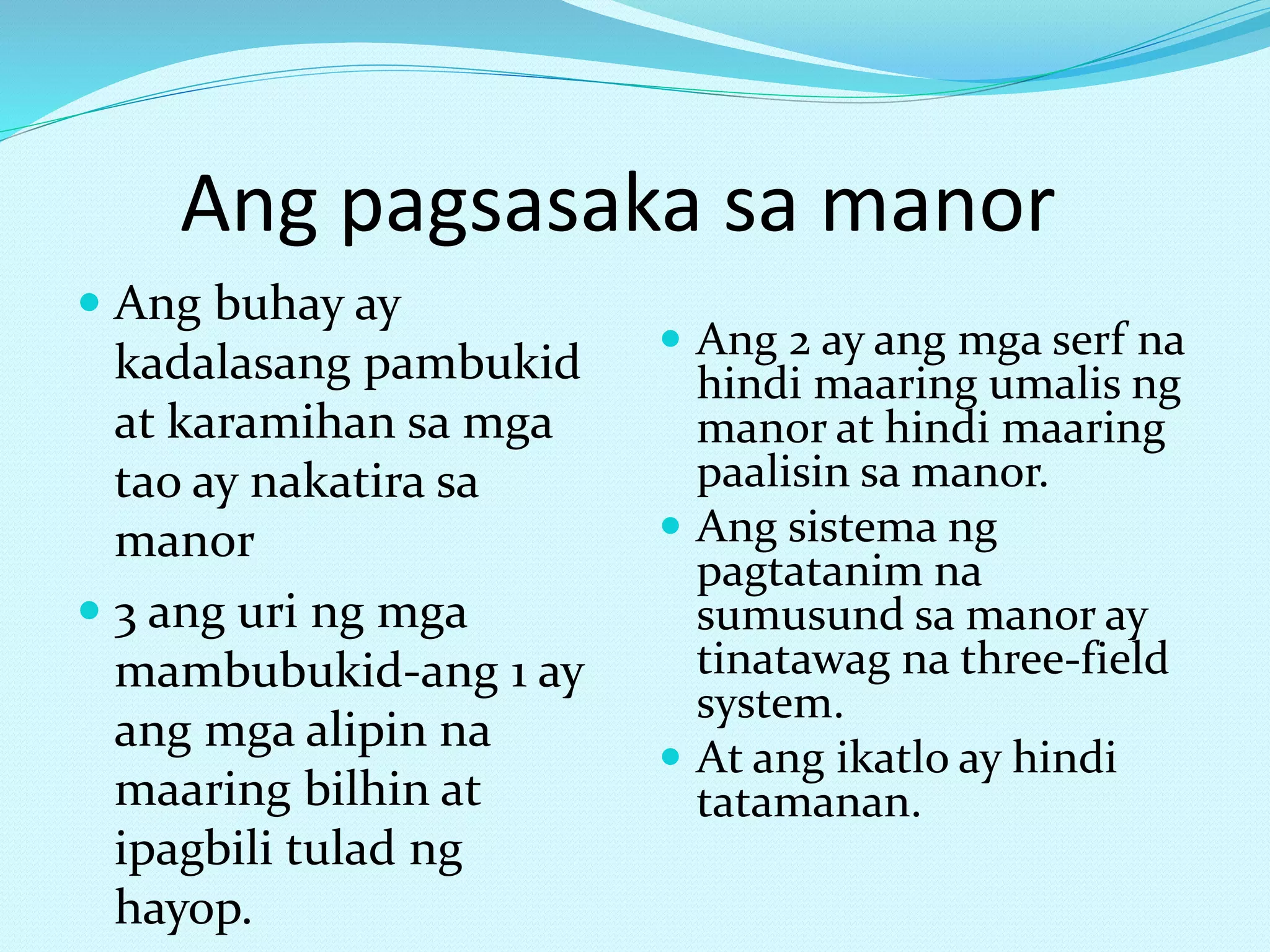 Piyudalismo at manoryalismo | PPTX