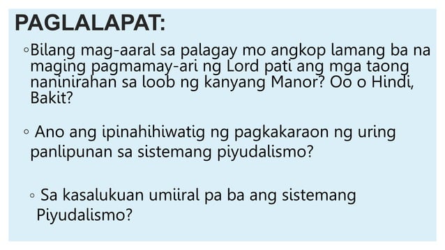 Araling Panlipunan 8 Piyudalismo at manoryalismo.pptx