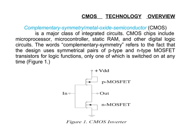CMOS VLSI design