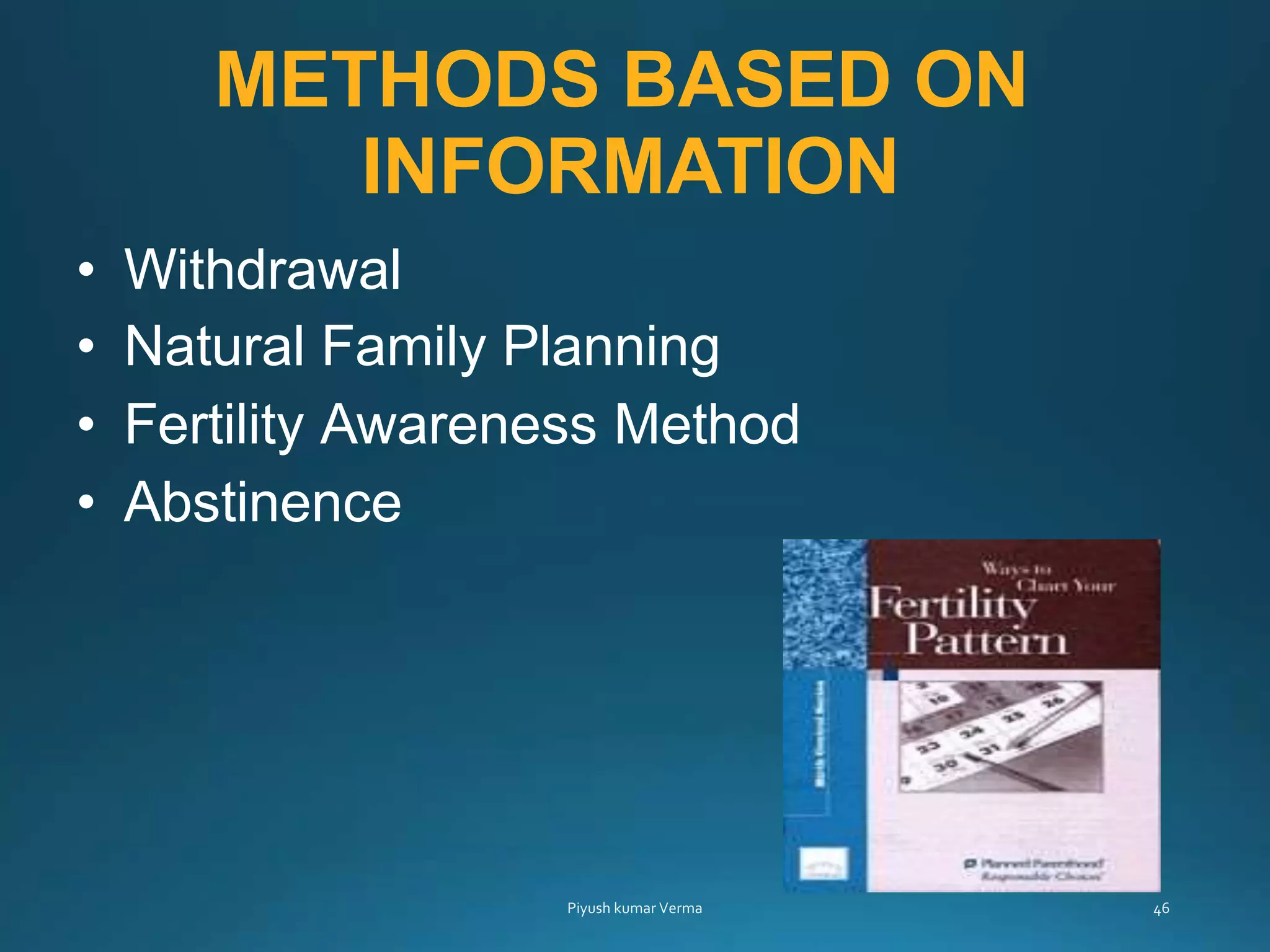 Lesson plan on family planning and contraception | PPTX
