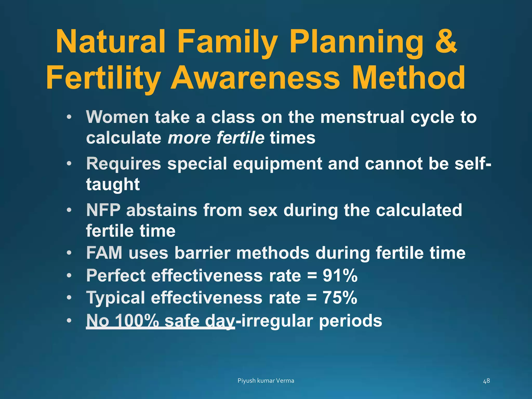 Lesson plan on family planning and contraception | PPTX