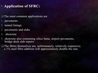 SPECIAL TYPES OF CONCRETE under subject CONCRETE TECHNOLOGY | PPTX