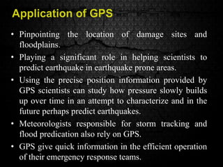 APPLICATION OF SCIENCE AND TECHNOLOGY FOR DISASTER MANAGEMENT ...