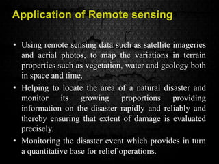 APPLICATION OF SCIENCE AND TECHNOLOGY FOR DISASTER MANAGEMENT ...