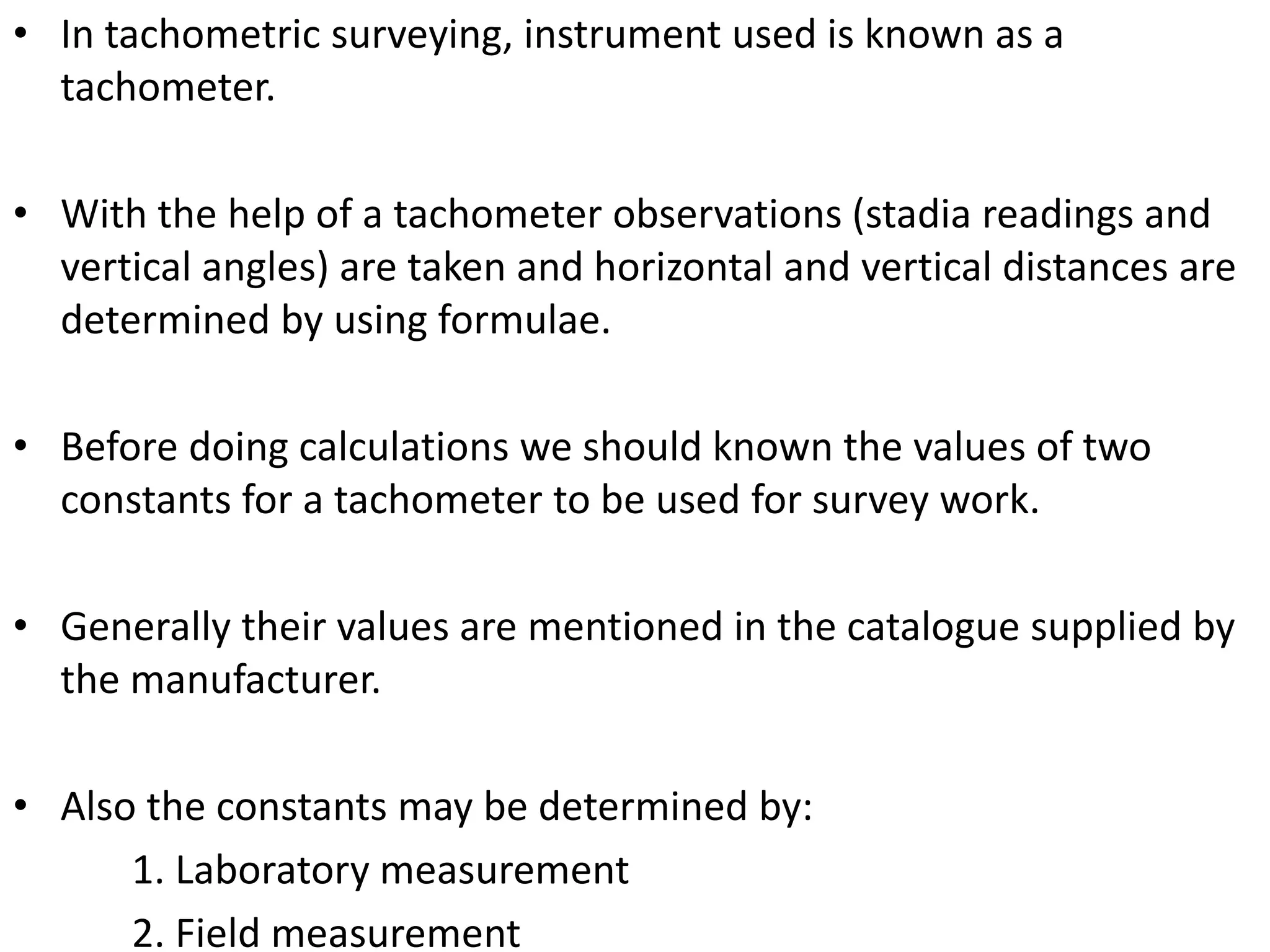 TACHEOMETRIC SURVEYS under the subject of SURVEYING | PPTX