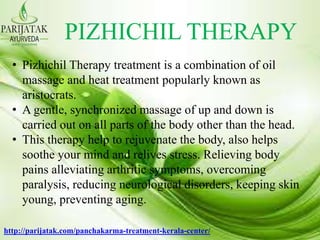 PIZHICHIL THERAPY (Kerala Panchkarma) - Parijatak | PPTX | Physical ...